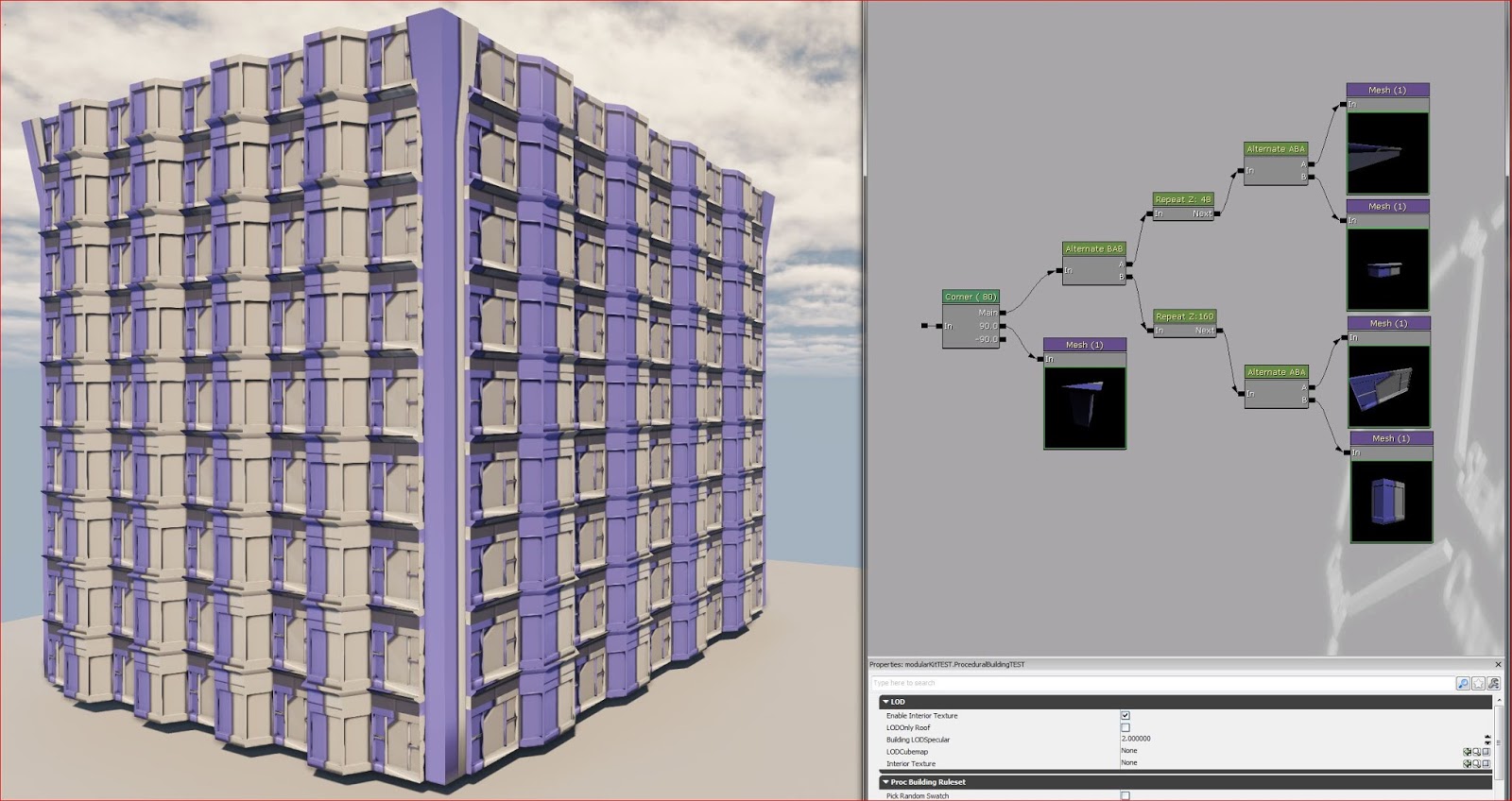 minimin blog: UDK Procedural Building System WIP
